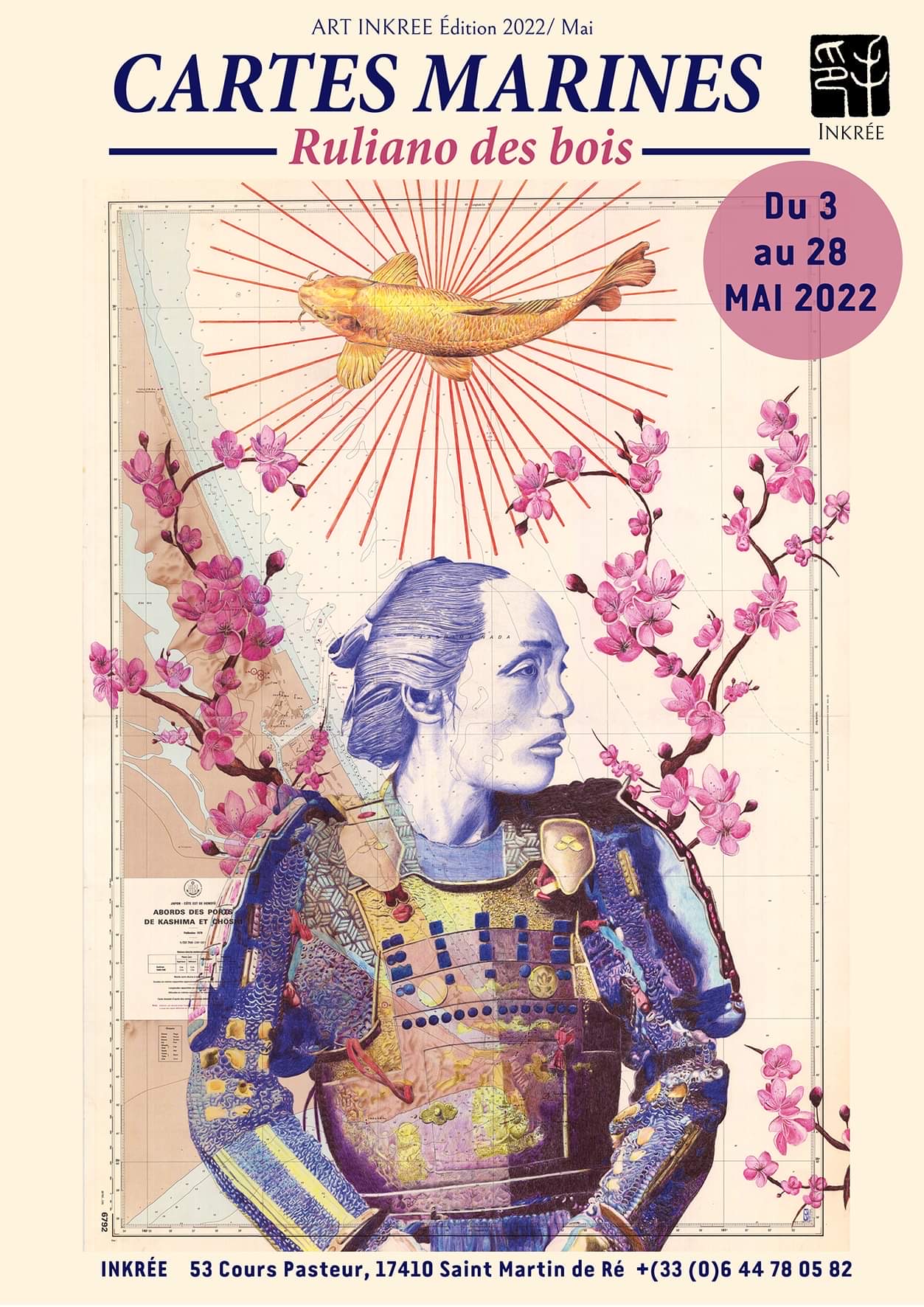Exposition : Cartes Marines de Ruliano des Bois - ART INKRÉE